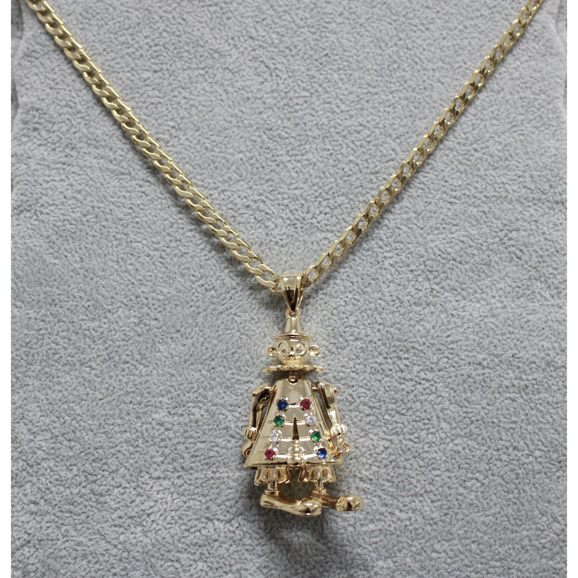 Clown Pendant with Chain – INFINITY GOLD UK